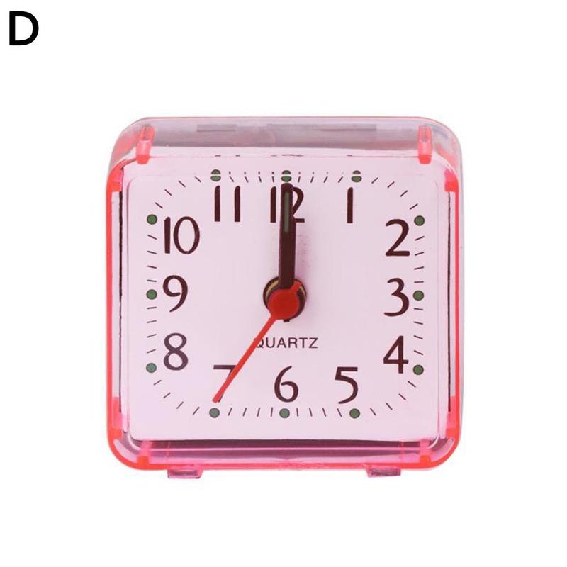 Modern Mini Quartz Clock Travel Alarm Clock Bedroom Home Table Clock ...