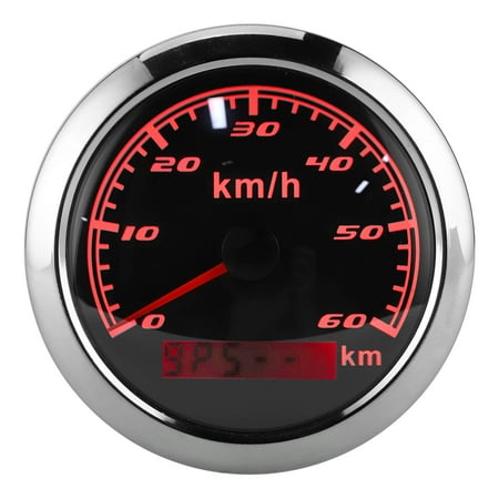 Speed Gauge, Stainless Steel Waterproof Boat Odometer Yellow Backlight ...