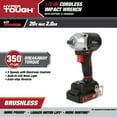Free Shipping! Hyper Tough Impact Wrench 20V Max Brushless 1/2 Inch ...