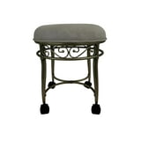 Carolina Living Victorian Vanity Stool - Silver - Walmart.com