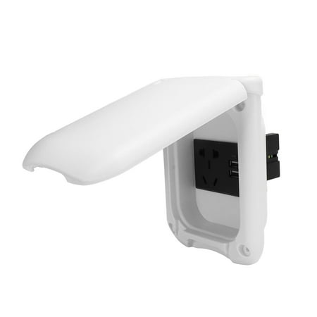 RV Power Outlet Box, 2 3 Prong Dual USB Jacks Electrical Panel Outlet ...