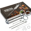 Heavy Duty Stainless Steel Meat Injector Kit, 2 oz Turkey Flavor ...