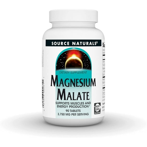 Magnesio Malate 3,750 Mg 90 tabletas Source Naturals | Bodega Aurrera ...