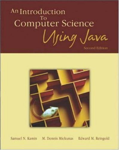 Pre-Owned An Introduction to Computer Science Using Java (Paperback) 0072323051 9780072323054 ...