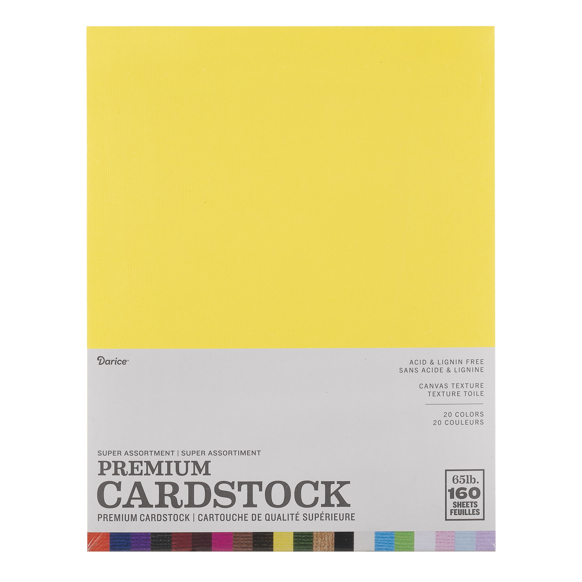 160 Pack Textured Cardstock Value Pack 8.5 X 11 Assorted Colors Darice ...