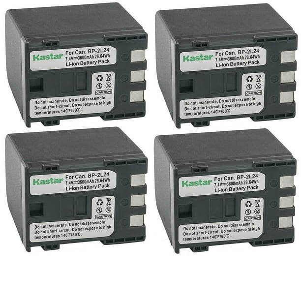 Kastar 4-Pack NB-2L24 Battery 7.4V 3600mAh Replacement for Canon MD205, MD215, MD216, MD225 ...