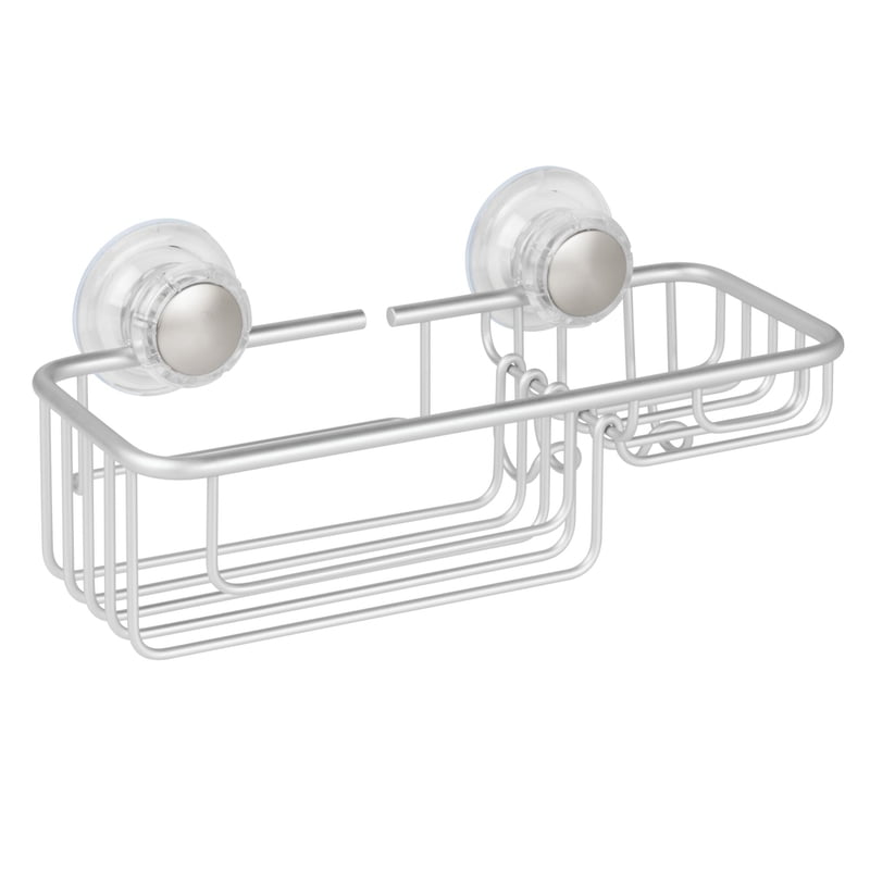 InterDesign Metro Silver Aluminum Shower Basket - Walmart.com