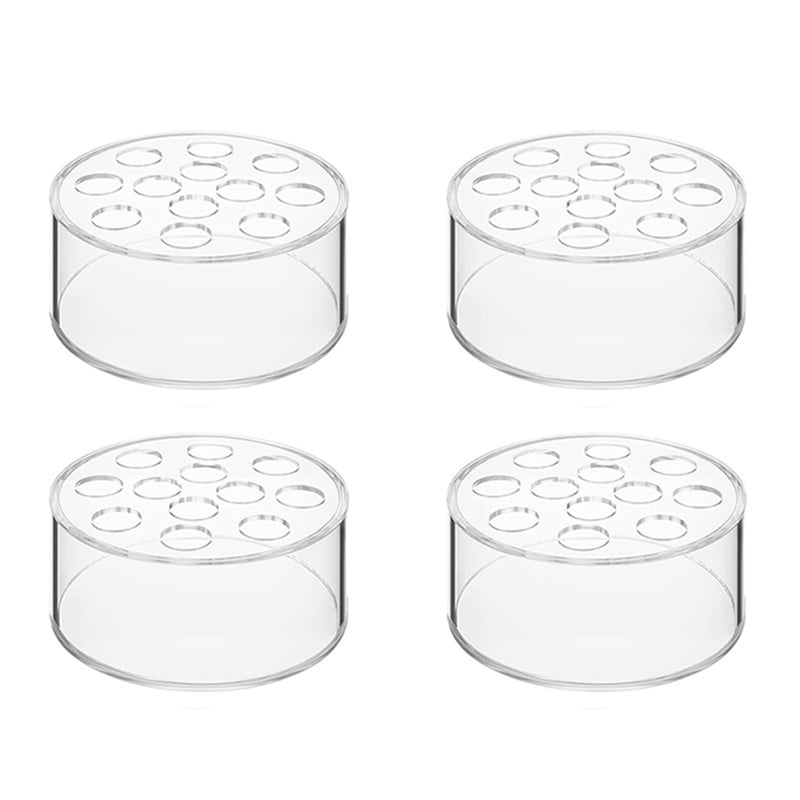 4 Pack Acrylic Flower Vase Round, Clear Vase, Flower Vases for ...