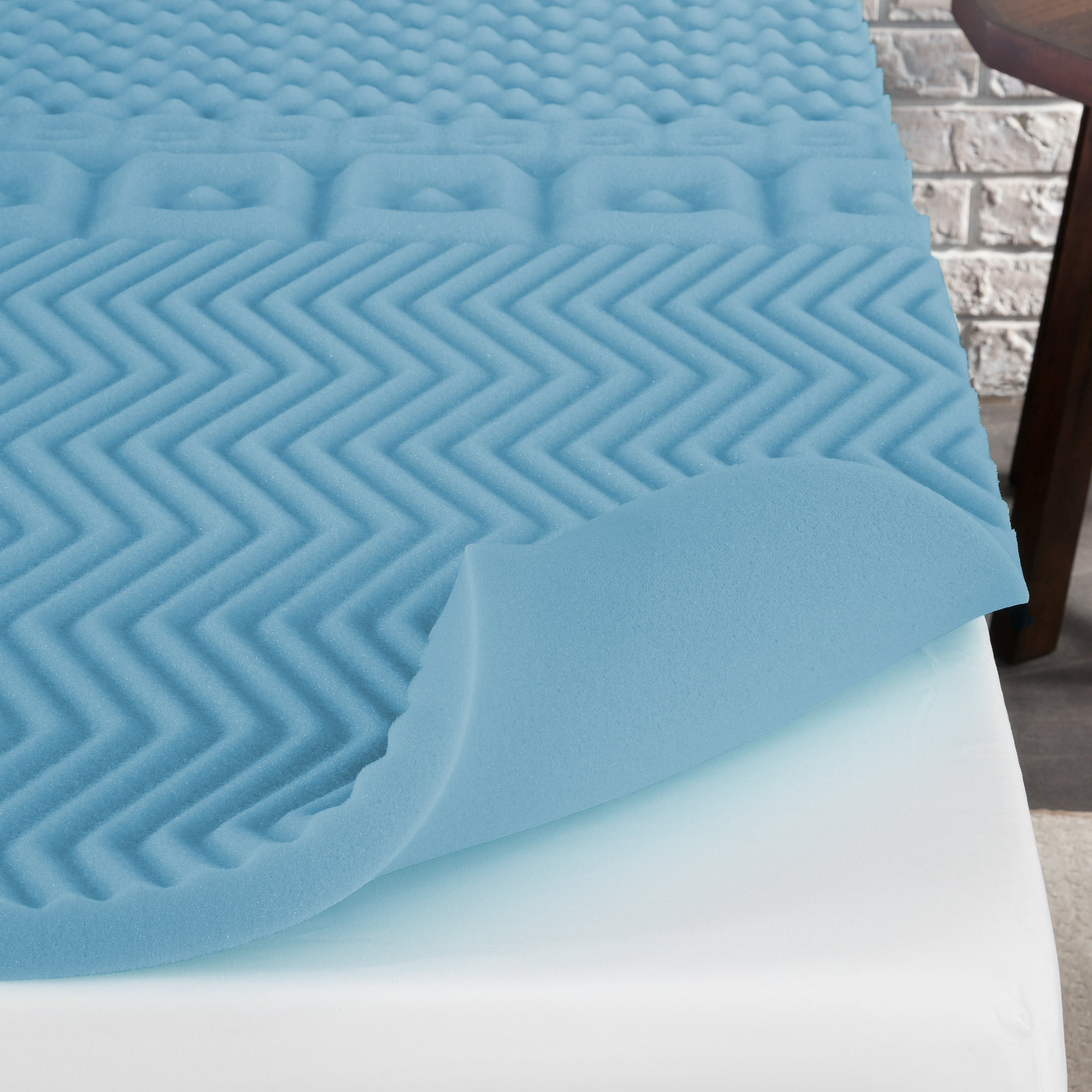 Mainstays Zone Memory Foam Mattress Topper Twin Twin XL