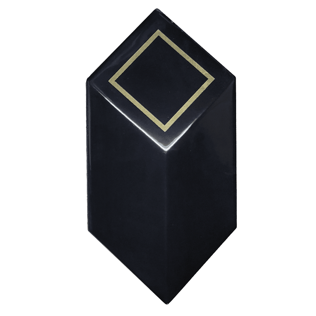 Rhomboid Black Décor 4in x 8in Ceramic Tile 10.77 Sq Ft per box ...