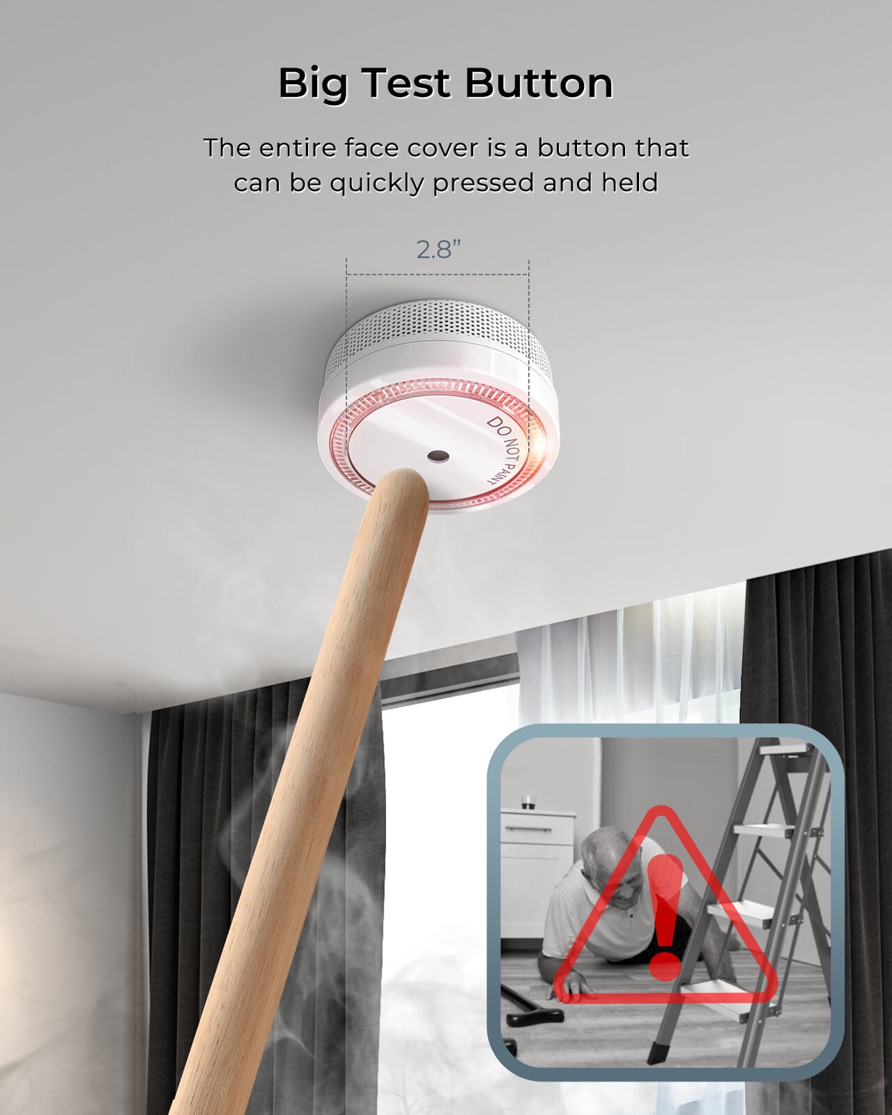 Buy SITERWELL Mini Smoke Alarm, Plus X Award, Photoelectric Smoke ...