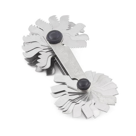 NUNADERNU 60 and 55 Degree Stainless Steel Thread Gauge, Screw Pitch ...