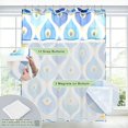 BZSMCE Watercolor Hand Drawn Nazar Pattern Pattern Bathroom Shower ...