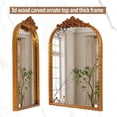 Vintage Arched Gold Mirror 19x27, Baroque Traditional Ornate Gold ...