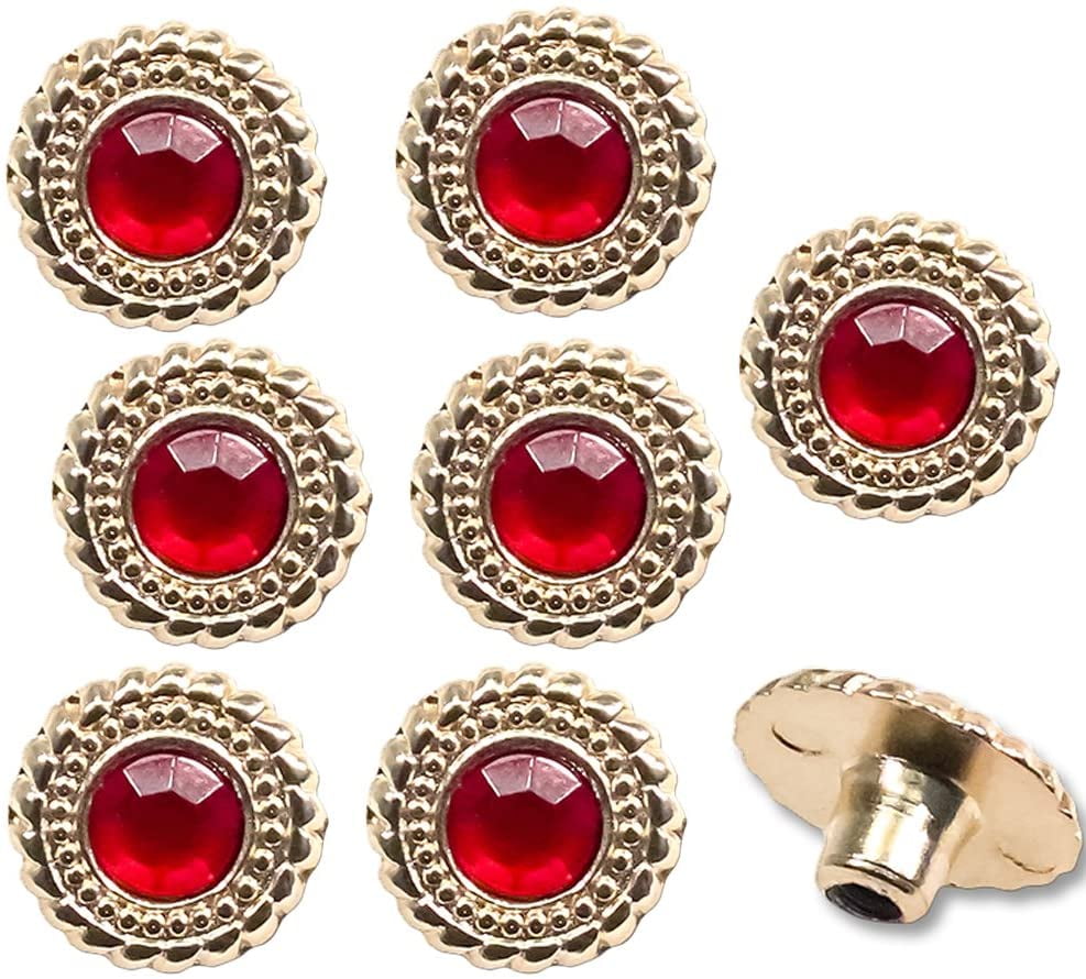 Set of 8 Replacement Ruby Rivets Compatible with WWE World Heavyweight ...