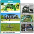 Detachable Heavy Duty Metal Garden Hose Holder, Freestanding Reel Rack ...
