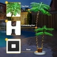 Oumilen 6ft Solar Powered LED Lighted Palm Tree - Walmart.com