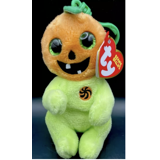 TY Beanie Baby Beanie Bellies Hollow Halloween Pumpkin Plush Keychain ...