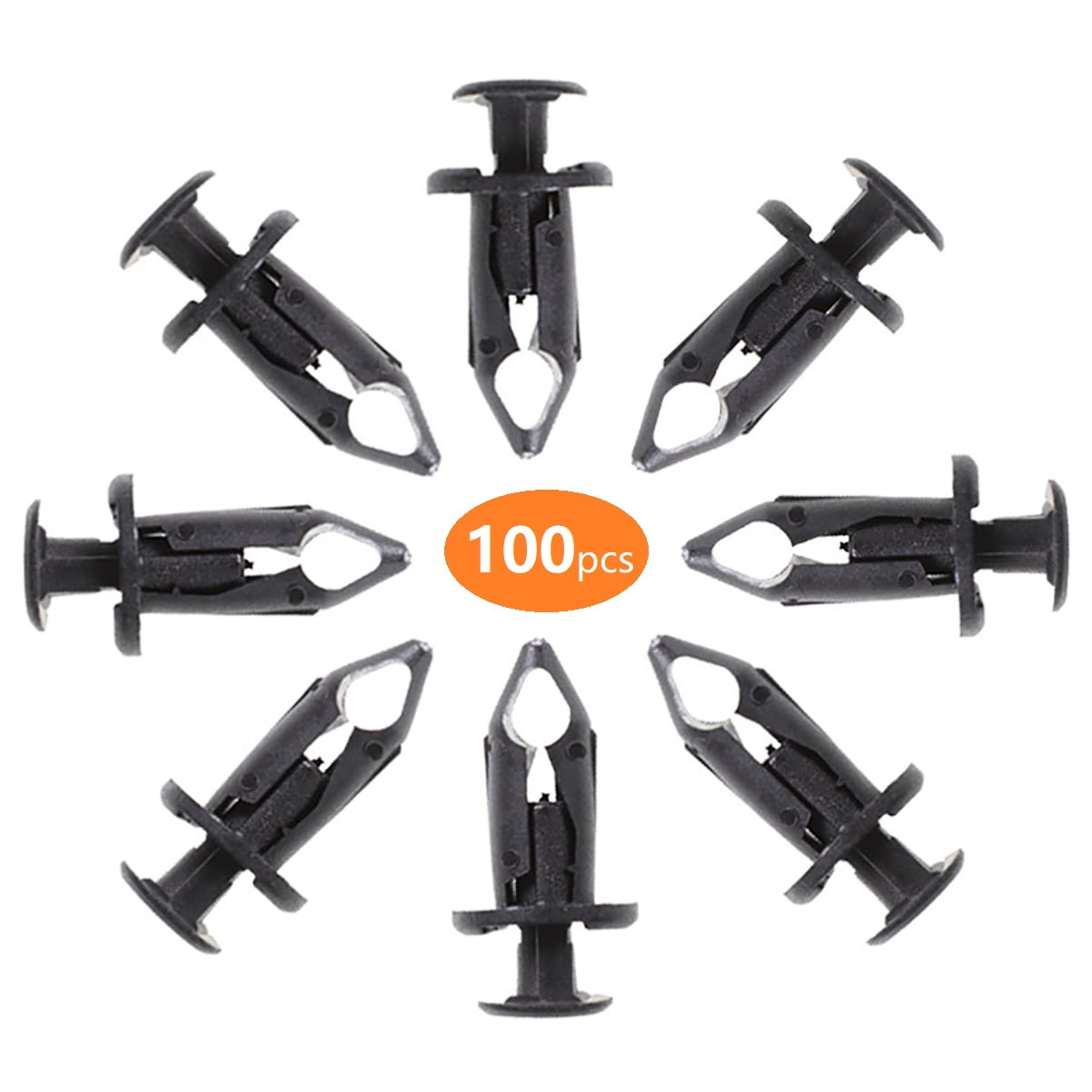 Plastic Clips Push Type Rivet Retainer Fastener Bumper Pin for 8mm 0 ...