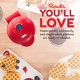Dash Heart Mini Waffle Maker - 4” Waffle Mold, Nonstick Waffle Iron ...