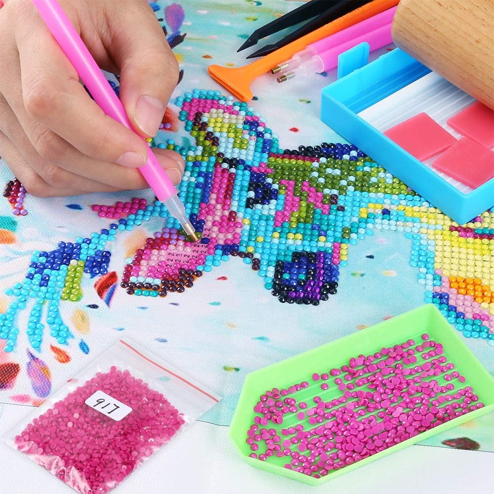 PP OPOUNT 60 Colors Diamond Painting Replacement Round Diamonds with 80 ...