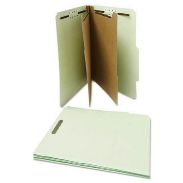 Universal Pressboard Classification Folders, Letter, Six-Section ...