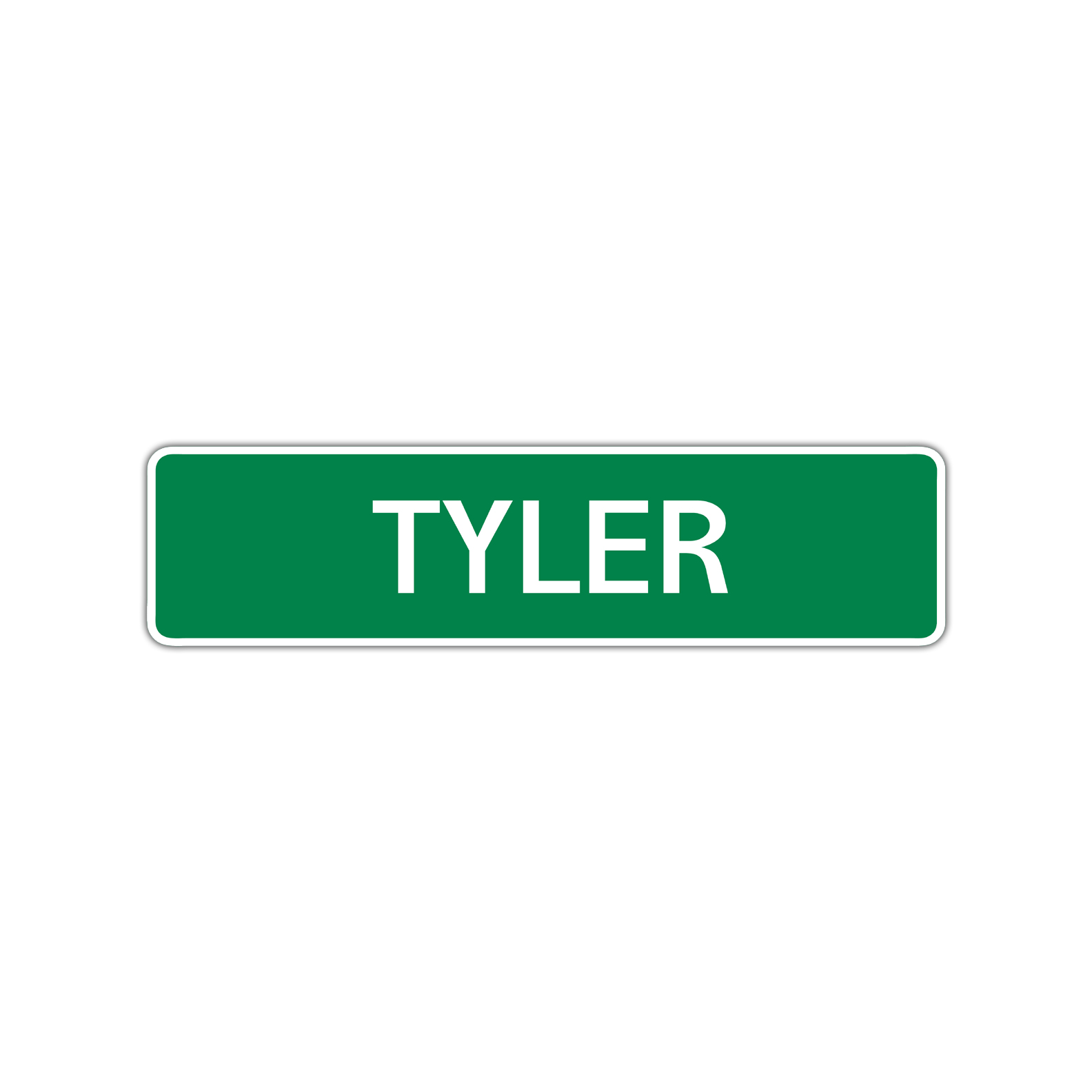 Tyler Boys Children Name Letter Printed Label Wall Plaque Decoration ...
