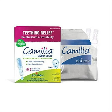 Boiron Camilia, Homeopathic Medicine for Teething Relief, 30 Single ...