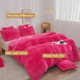 Xege Plush Shaggy Duvet Cover Set Luxury Ultra Soft Fluffy Faux Fur