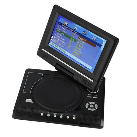 7-Inch Portable DVD Player, Support Game/AV Car TV Player, 270-degree ...
