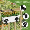 Heavy Duty Adjustable Planter Box Brackets for Deck Railings, Anti-Rust ...