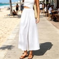 Aimik Women's Summer Relaxed Style Loose Casual Long Pant Thin High ...