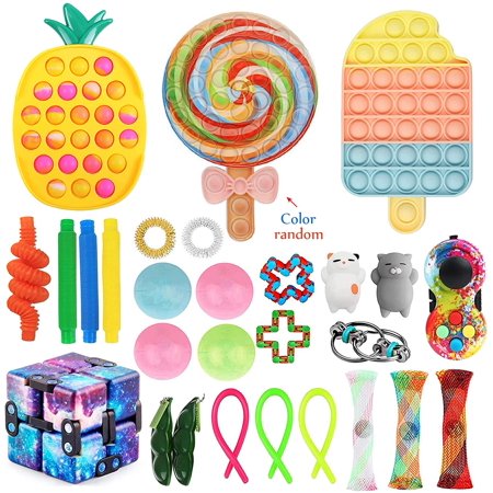 ICHUDAN Big Fidget ICHUDAN s Pack, Sensory Fidget Set Pop Bubble Stress Relief ICHUDAN s with ...