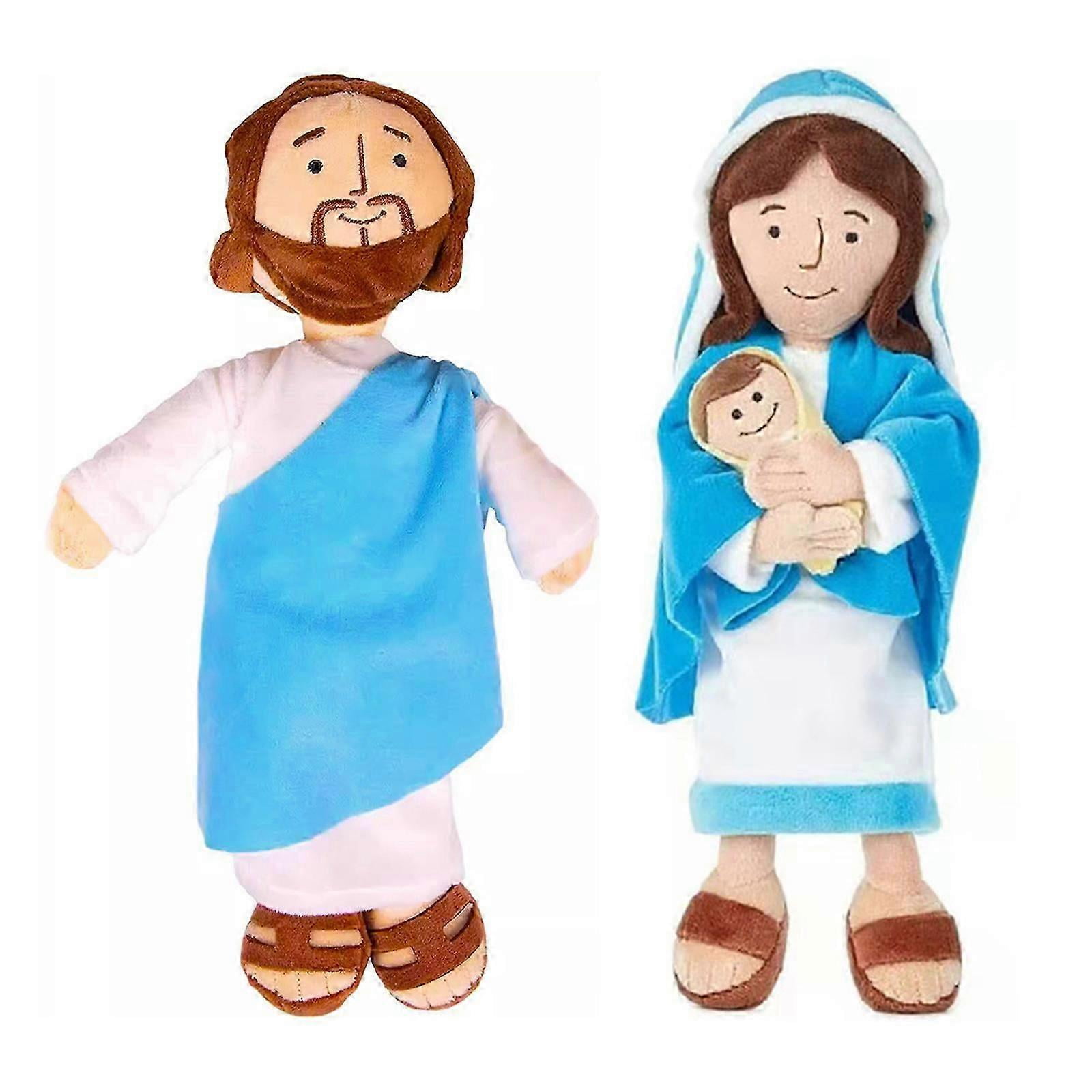 Click here for Ddswe Religious Jesus Virgin Mary Plush Pillow Dol... prices