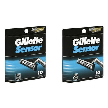 Gillette Sensor Men's Razor Blade Refills, 10 Count, Self-Adjusting ...