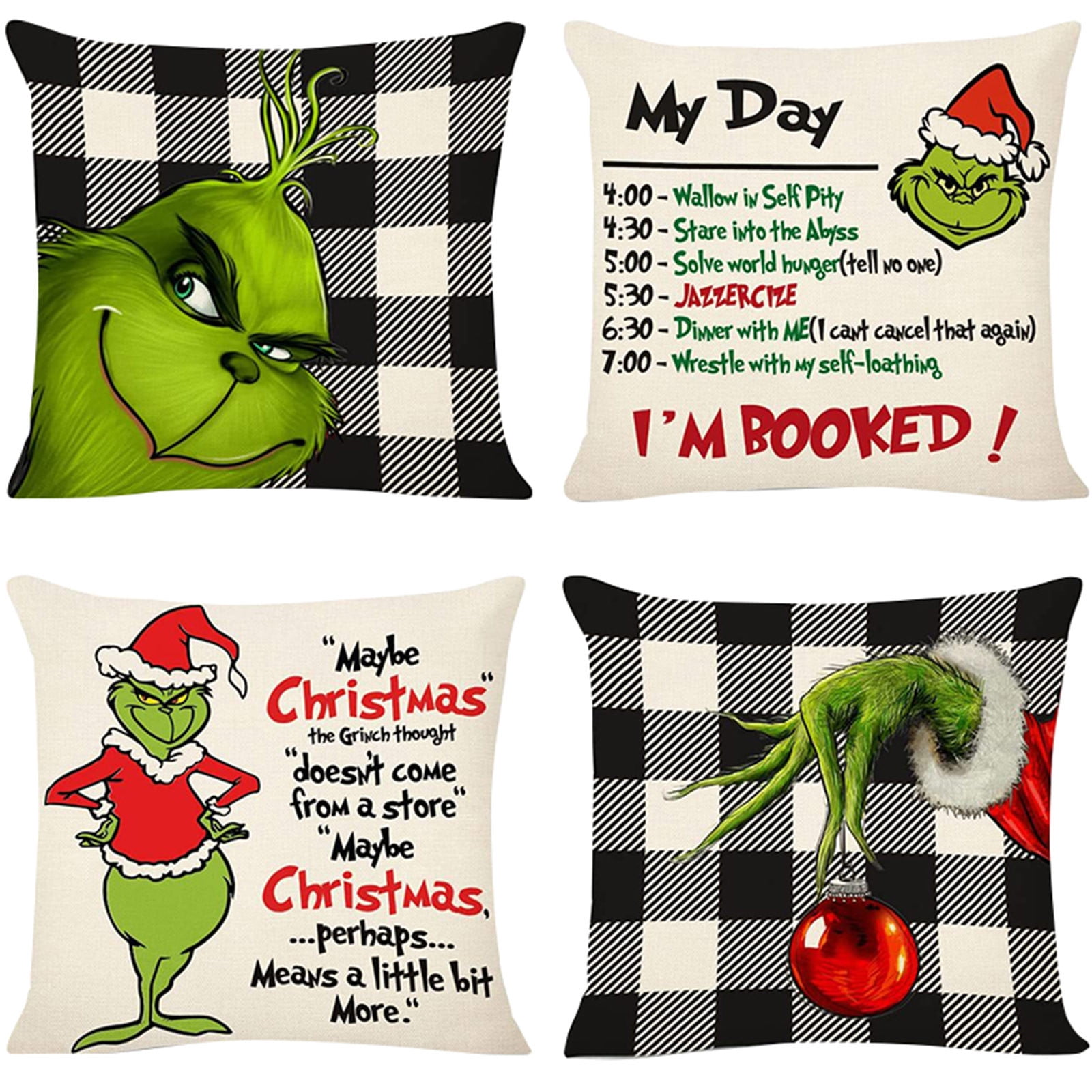 Click here for Djkdjl Festival Gifts 4pcs G-Rinch Kissenbezug 45x... prices