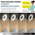 Voice Control USB Light for Laptop Keyboard, LED Reading Lamp Portable Small Night Light with ...