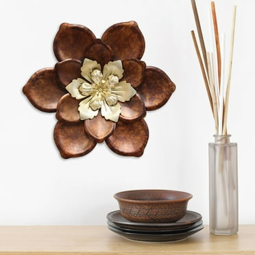 Stratton Home Decor Rustic Flower Wall Decor - Walmart.com