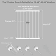 Fairy Baby Window Guards for Children 36.22"-61.42"Adjustable Wide ...