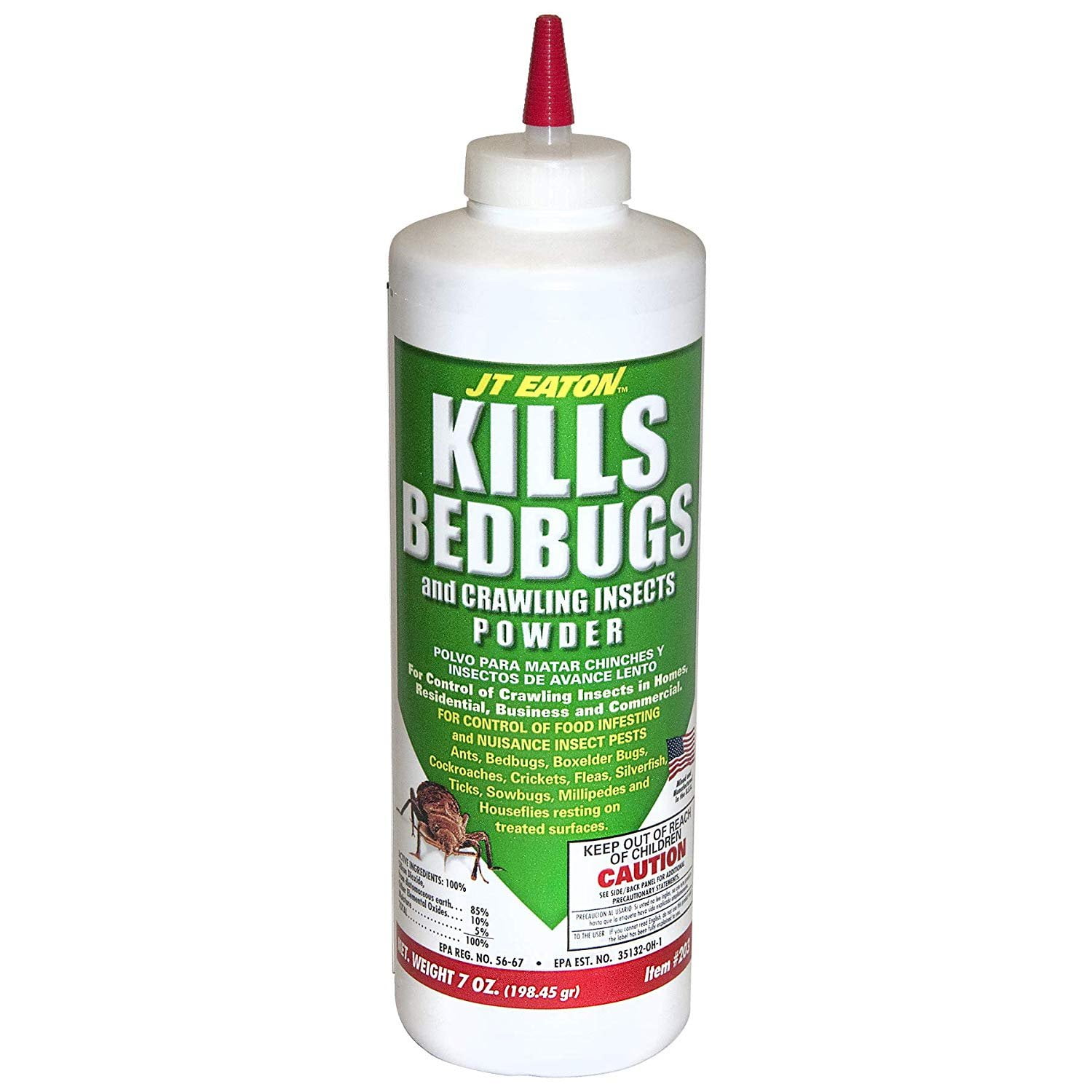 JT Eaton 203 Bedbug and Crawling Insect Powder with Diatomaceous Earth ...