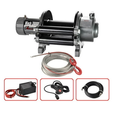 3000 Lbs 12V 24V Winch Car Electric Winch Handle/wireless Wire Rope ATV ...