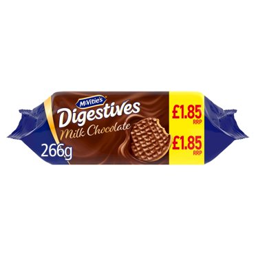 McVities Milk Chocolate Digestives Biscuits 266g (Pack of 4) - Walmart.com