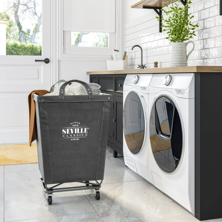 Rolling Industrial Laundry Containers Seville Classics Rolling