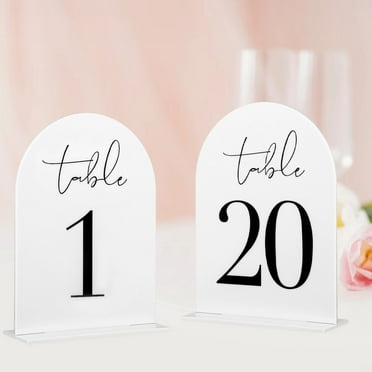 Blush Floral Design Table Number Cards Double Sided Party Table Numbers ...