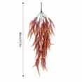 2PCS Artificial Fall Fern Hanging Vines, 3' Autumnal Red Orange Persian ...