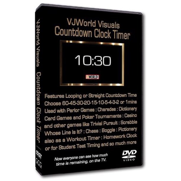 Vjworld Visuals Countdown Clock Timer (DVD) - Walmart.com