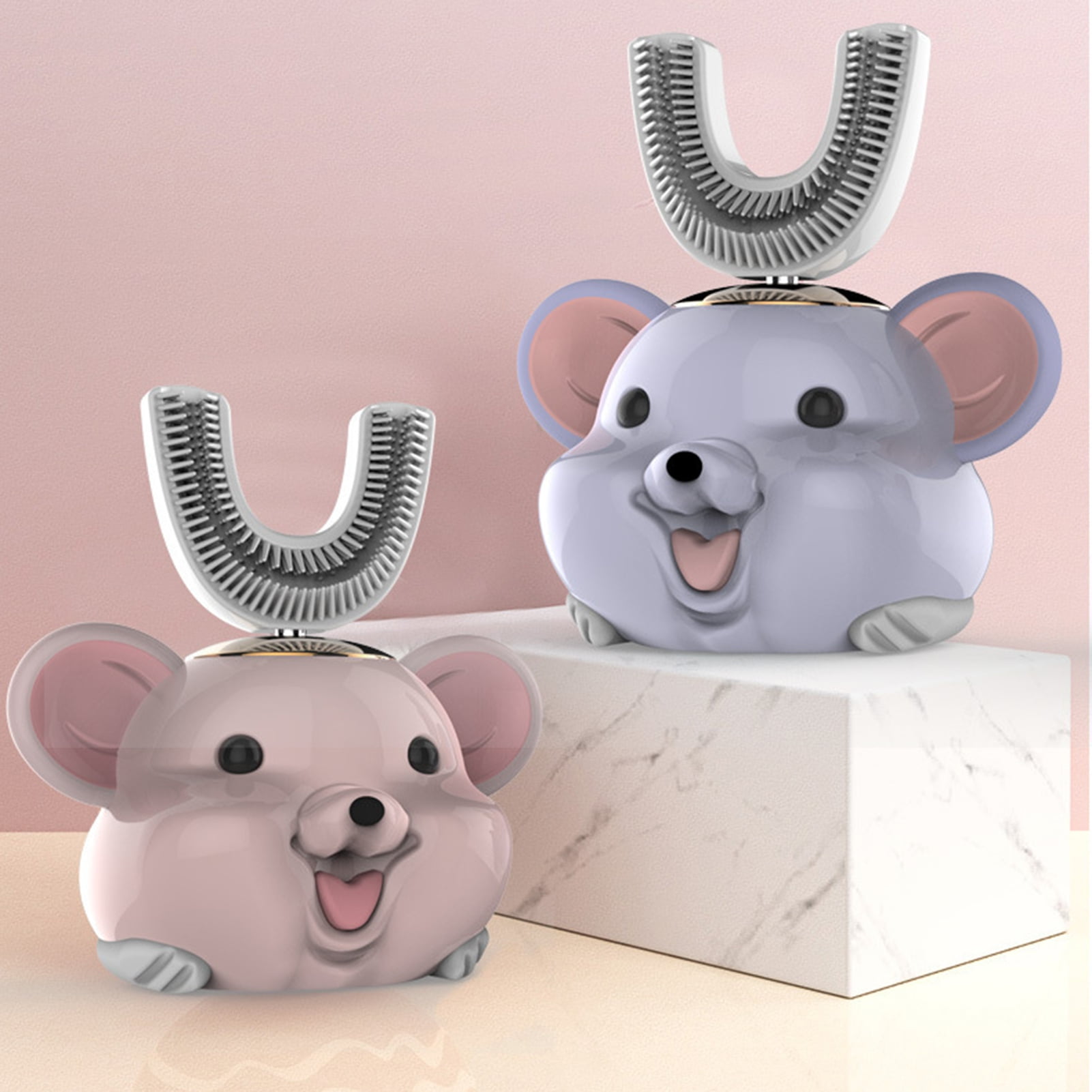 Bobasndm Smart 360 Degree Electric Toothbrush Kids Silicon Automatic ...