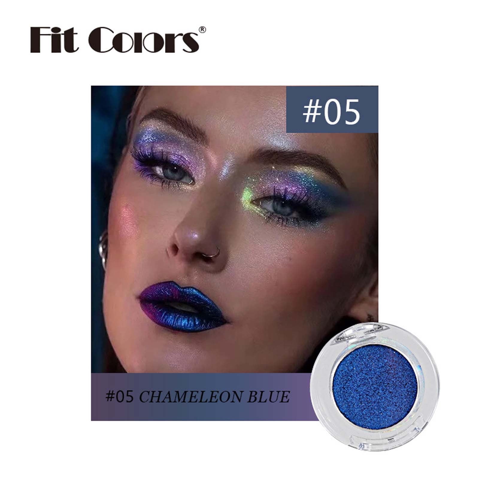 YiFudd Eyeshadow, Optical Color Changing Longan Shadow Powder, Metal ...