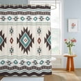 Bathroom Shower Curtain Farm Aztec Bohemian Geometric Waterproof Shower ...