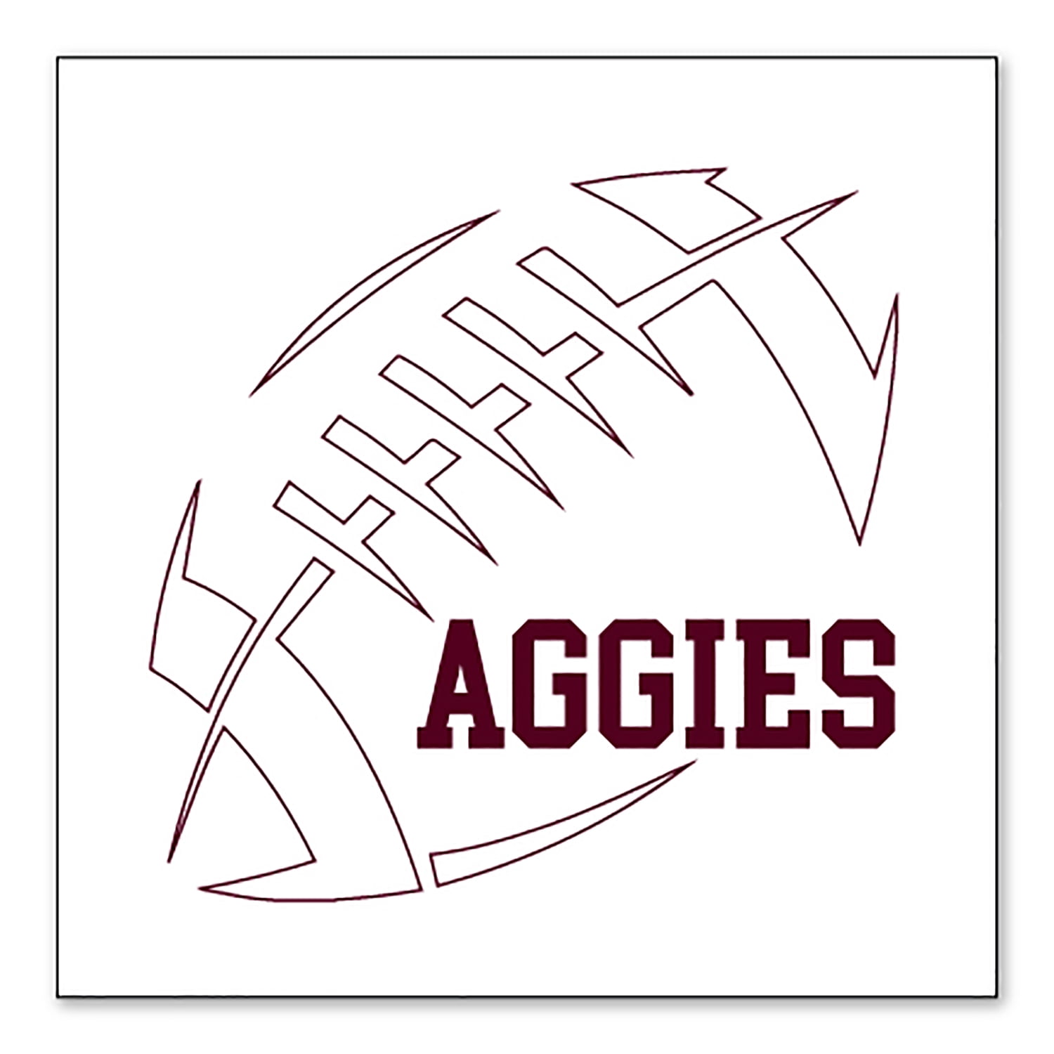 DistinctInk Custom Bumper Sticker - 10" x 10" Decorative Decal - White ...